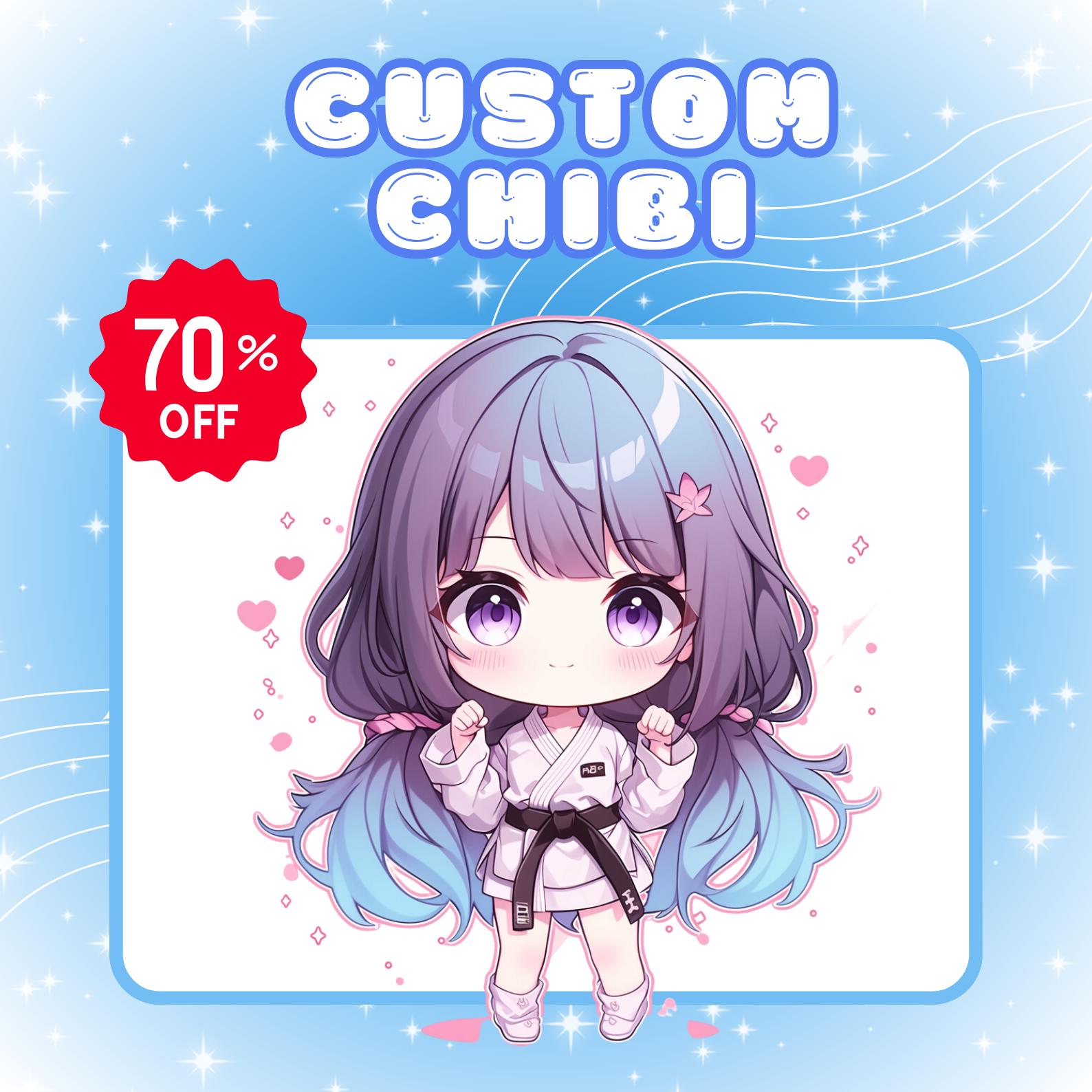 Custom Chibi Anime Original Character Anime Chibi Logo High Quality ...
