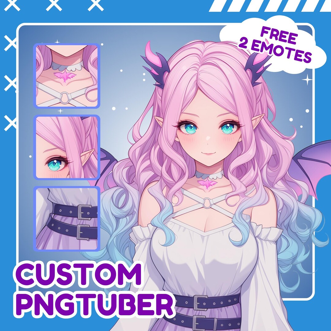 Custom Pngtuber Model: Animated Character Commission - Etsy