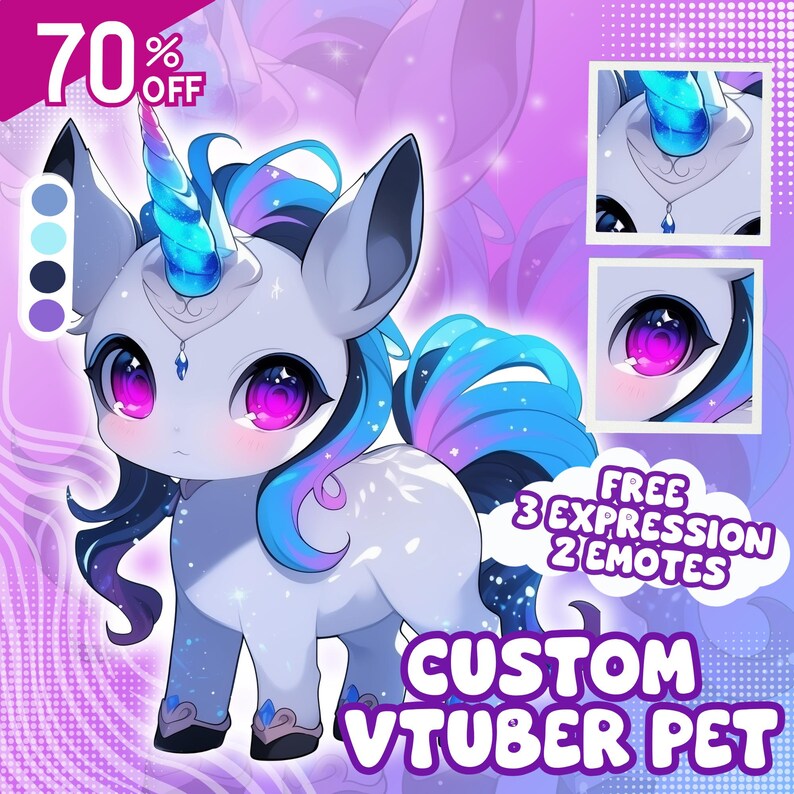 Customizable Vtuber Cat Model Live2d | Anime Cats Avatar | Premade ...
