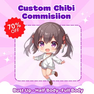 CUSTOM CHIBI ANIME Chibi Character, Custom Chibi Commission, Chibi Pet ...