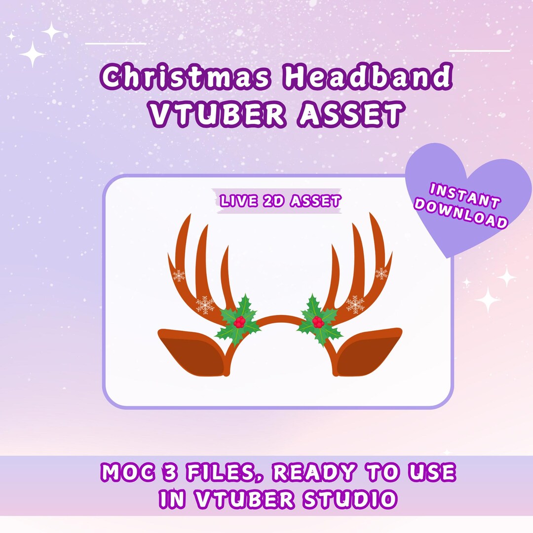 Vtuber Christmas Haedband | V-tuber Asset | Png-tuber, Vtuber ...
