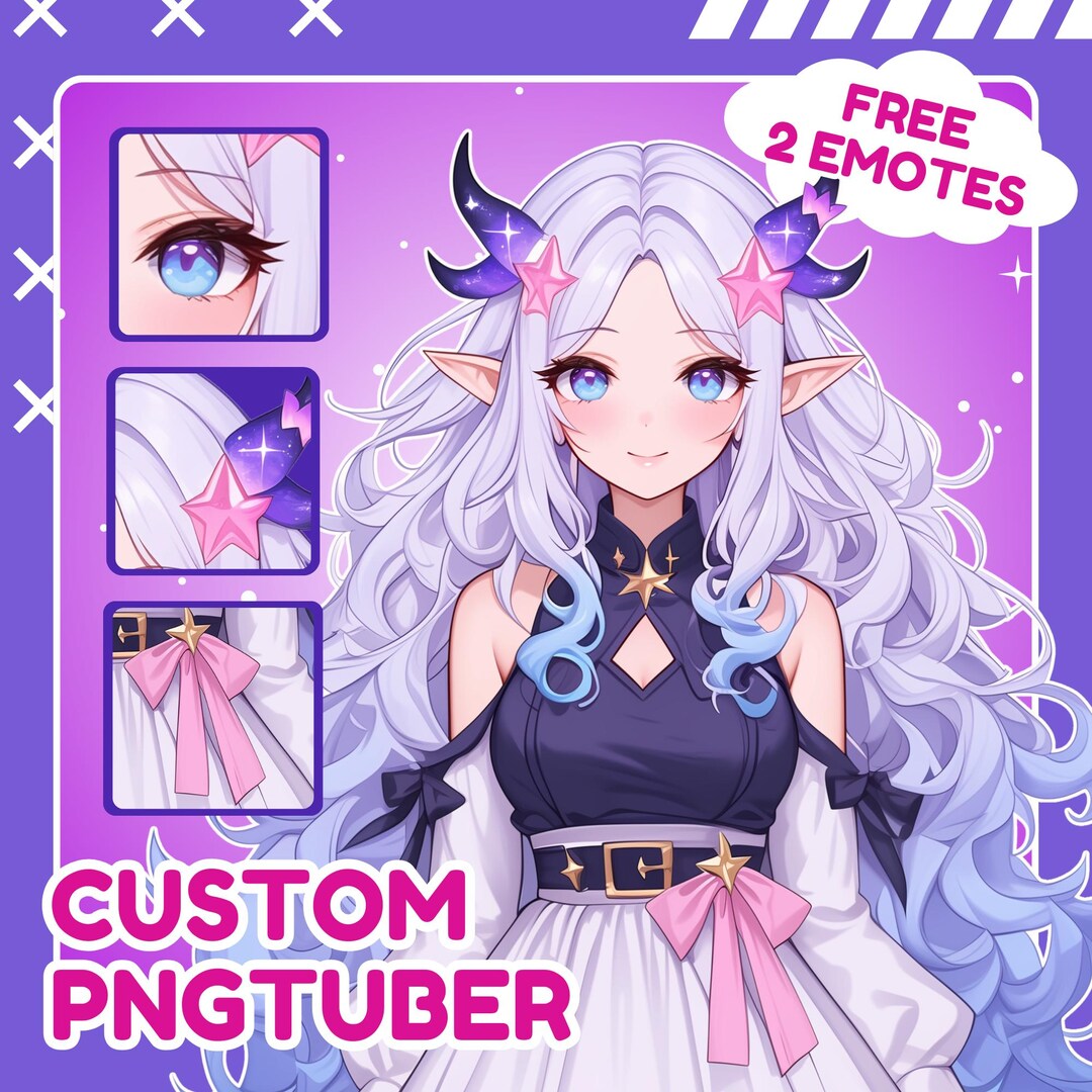 CUSTOM PNGTUBER | Pngtuber, Pngtuber Character, Pngtuber Commissions ...