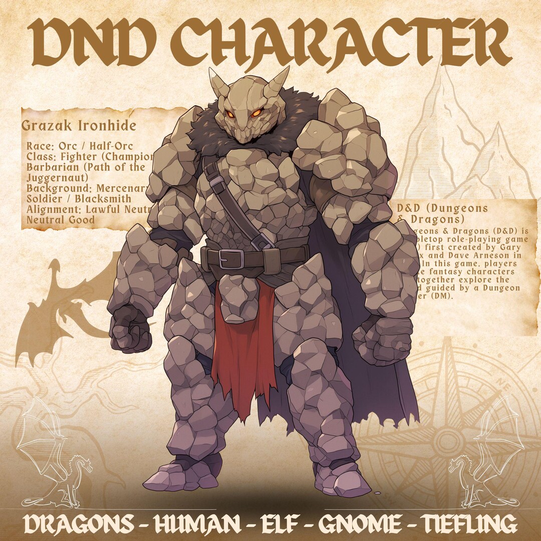 CUSTOM DND Character, Dnd Character Commission,dungeons and Dragons,dnd ...