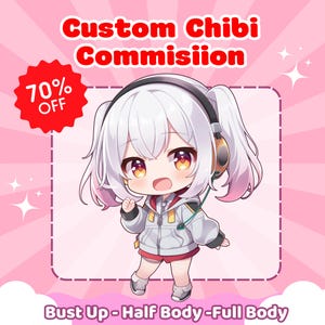 CUSTOM CHIBI ANIME Chibi Character, Custom Chibi Commission, Chibi Pet ...