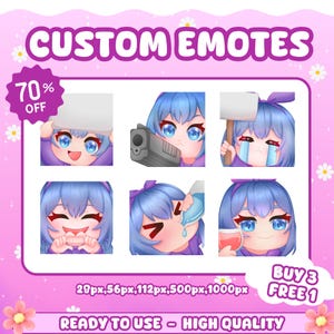 Custom Twitch Emotes or Kick Emotes | Twitch Emote for Streamer Twitch ...