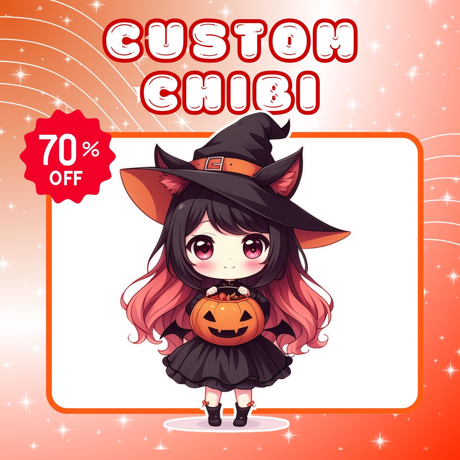 Custom Chibi Anime Original Character Anime Chibi Logo High Quality ...