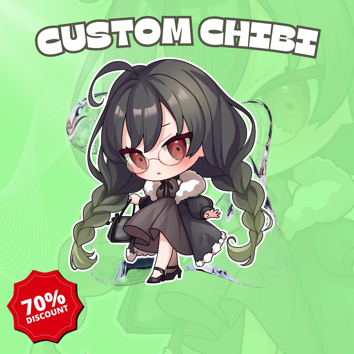 Custom Chibi Anime Cute Chibi Commission Chibi Character Chibi Pfp ...