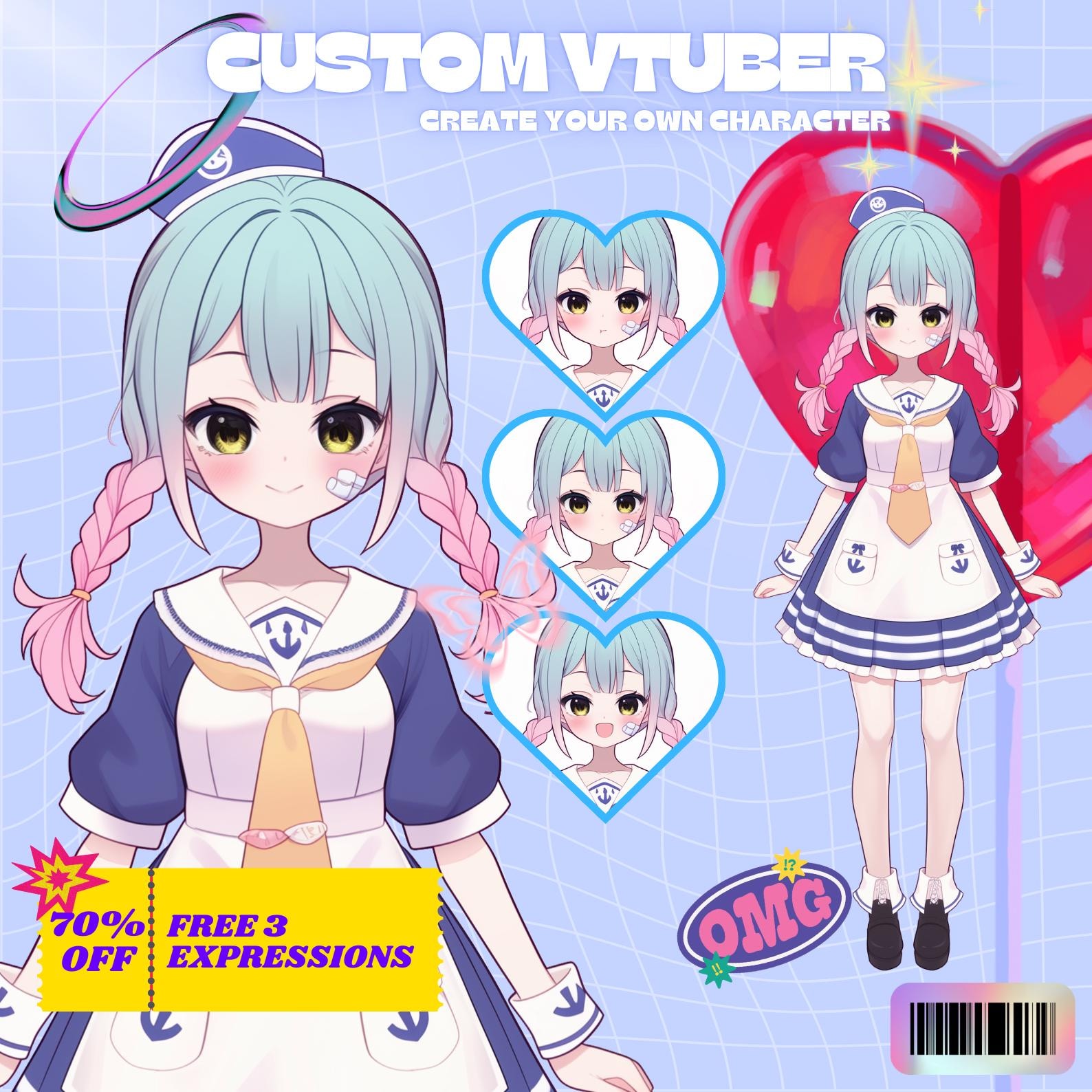 Custom Vtuber Model for Live2d Live2d Model Vtuber Model Live2d Commision Vtuber Commission ...