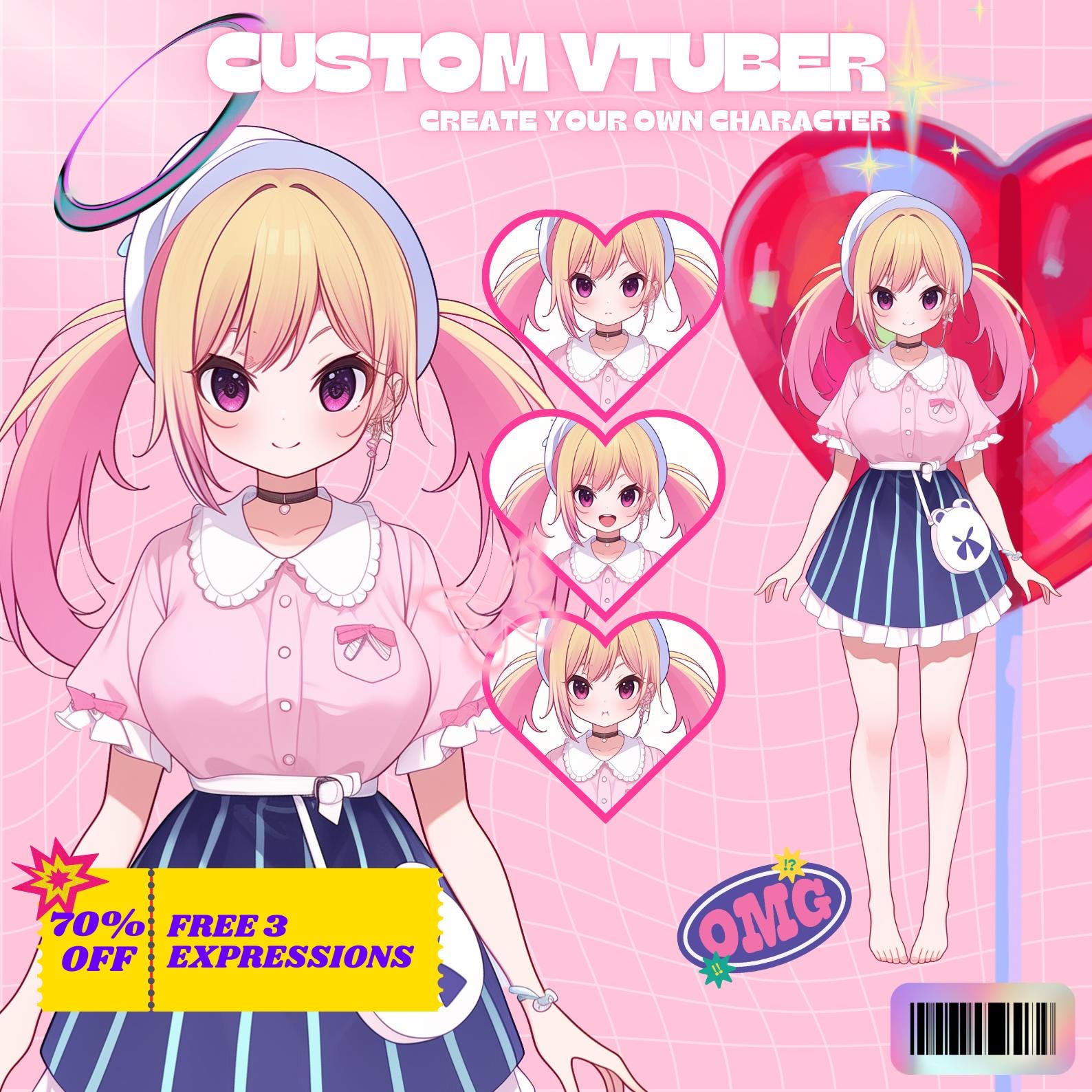 Custom Vtuber Model for Live2d Live2d Model Vtuber Model Live2d Commision Vtuber Commission ...