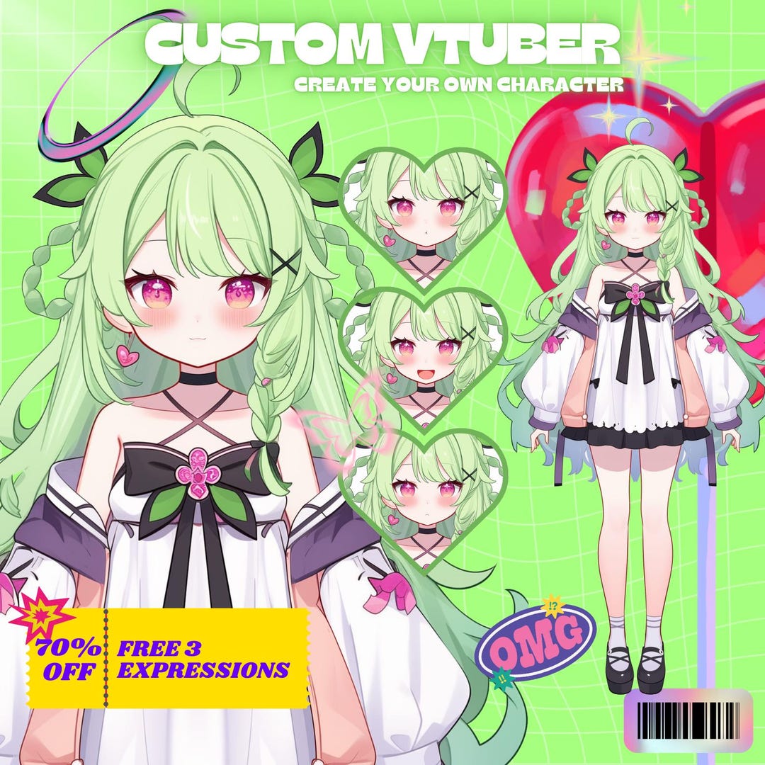 Custom Vtuber Model for Live2d Live2d Model Vtuber Model Live2d ...