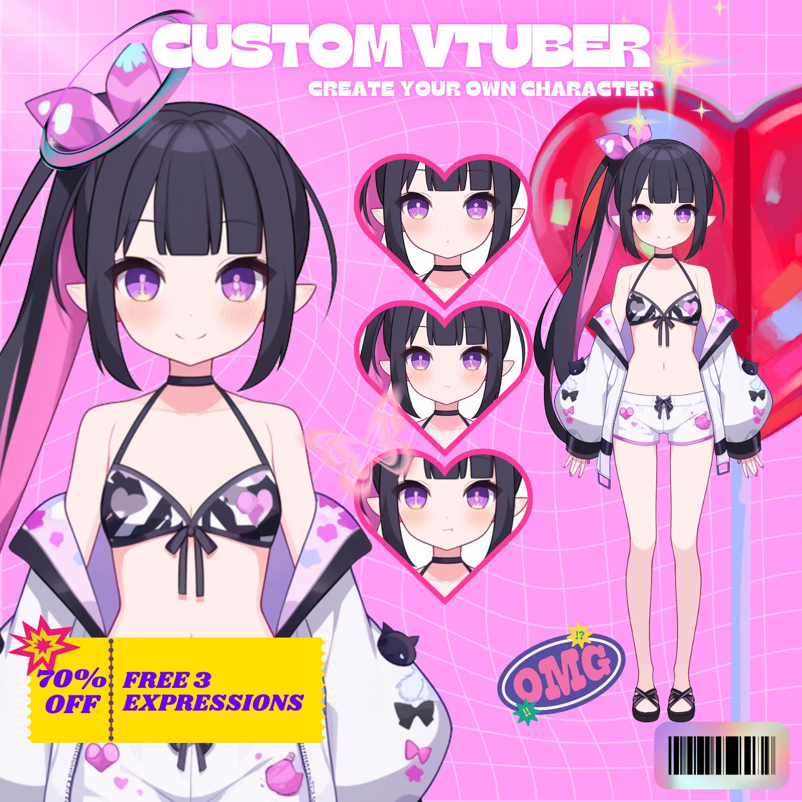 Custom Vtuber Model for Live2d Live2d Model Vtuber Model Live2d Commision Vtuber Commission ...