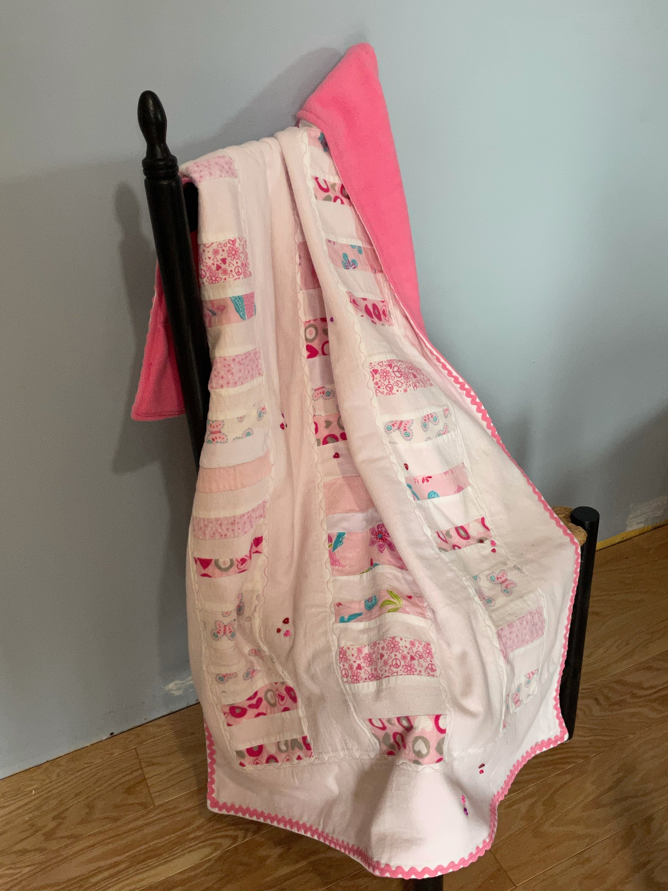 Girly Girl Pink Quilt - Etsy