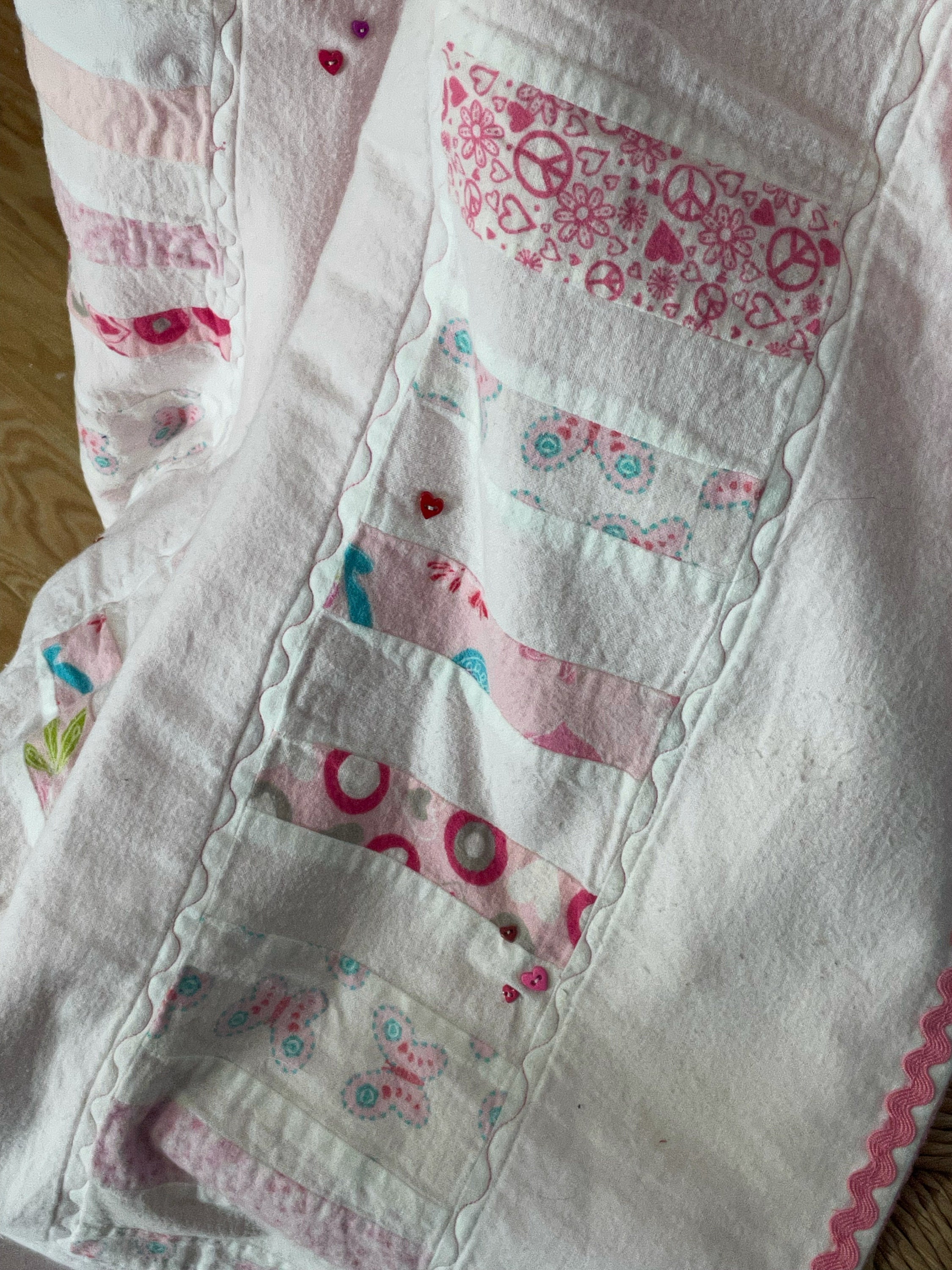 Girly Girl Pink Quilt - Etsy