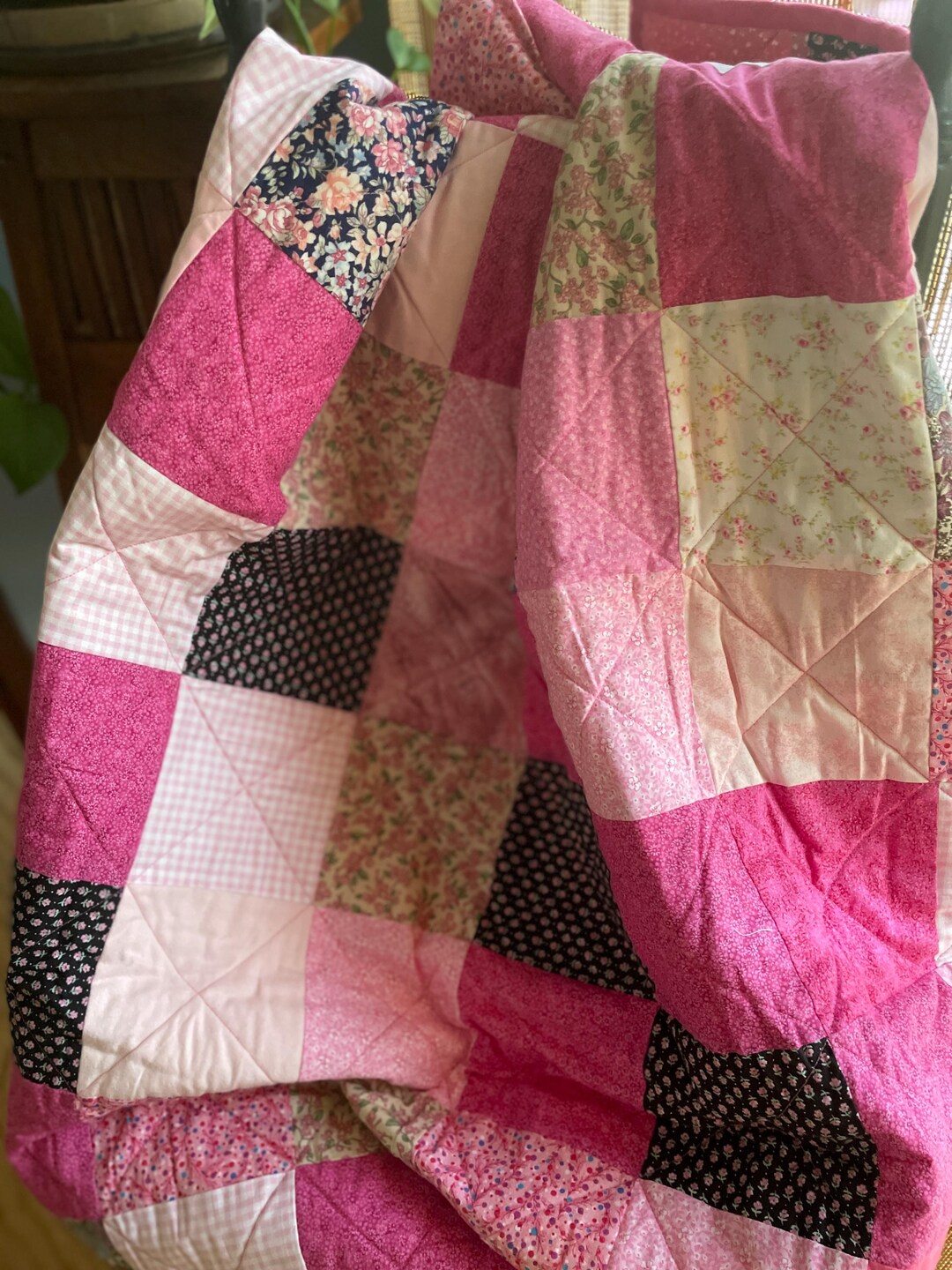 Pink Quilt - Etsy