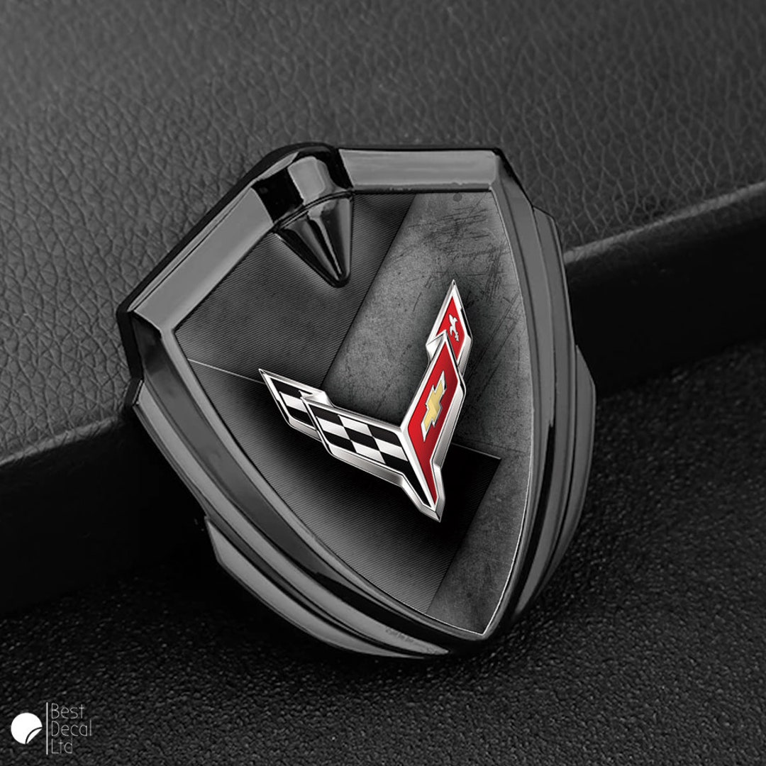 Corvette Emblem | Side Badge Logo | Premium Quality Handmade Metal ...