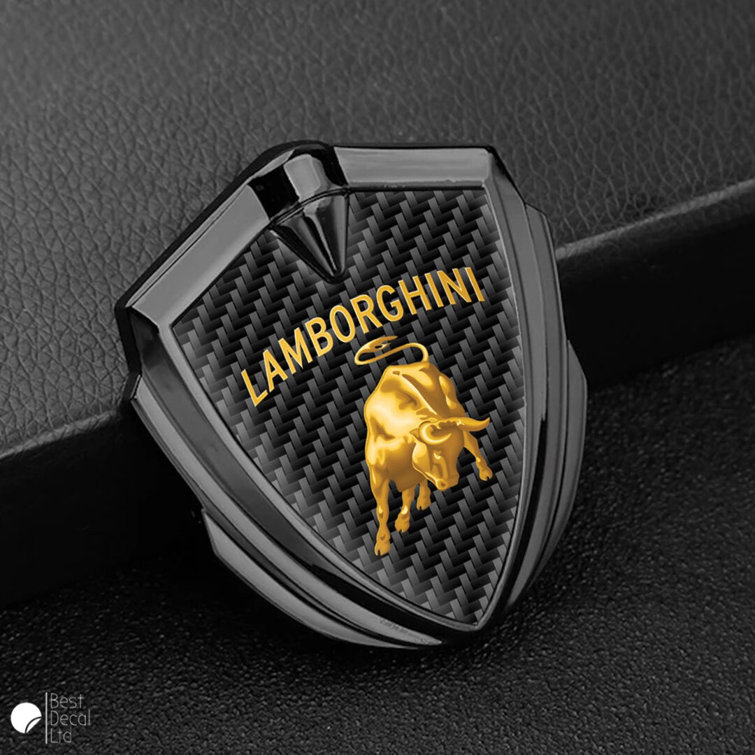 Lamborghini Emblem | Side Badge Logo | Premium Quality Handmade Metal ...