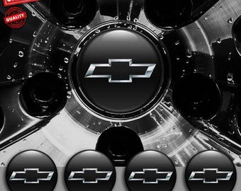 Chevrolet Chevy Bow Tie Wheel Center Cap Decals Stickers Custom New 8PC ...