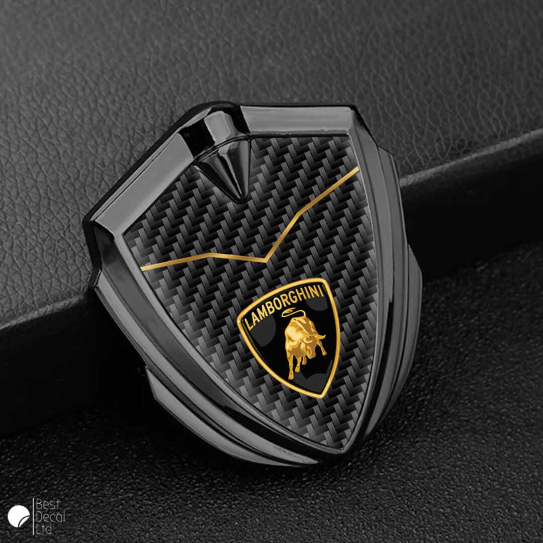 Lamborghini Emblem | Side Badge Logo | Premium Quality Handmade Metal ...
