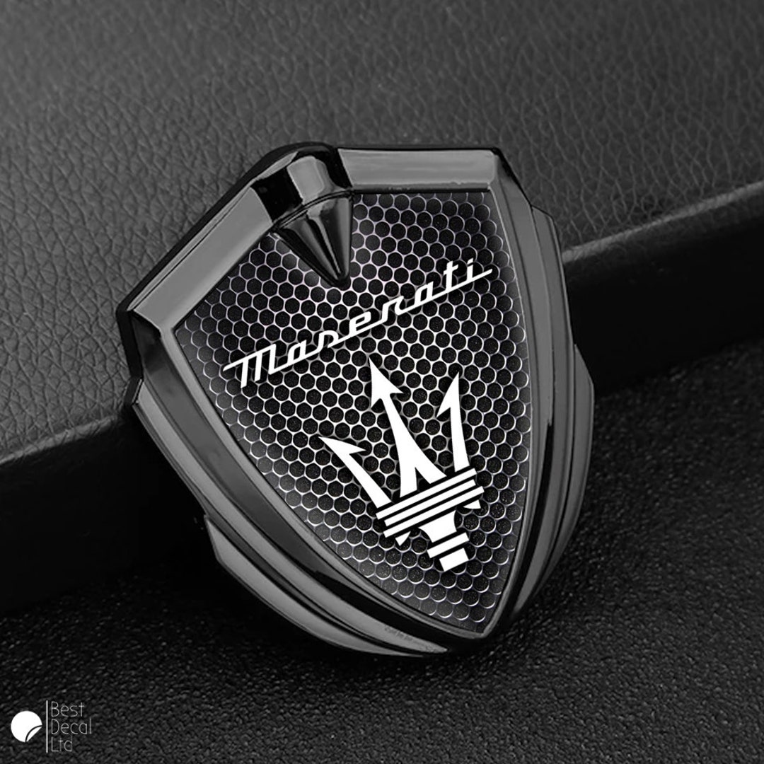 Maserati Emblem | Side Badge Logo | Premium Quality Handmade Metal ...