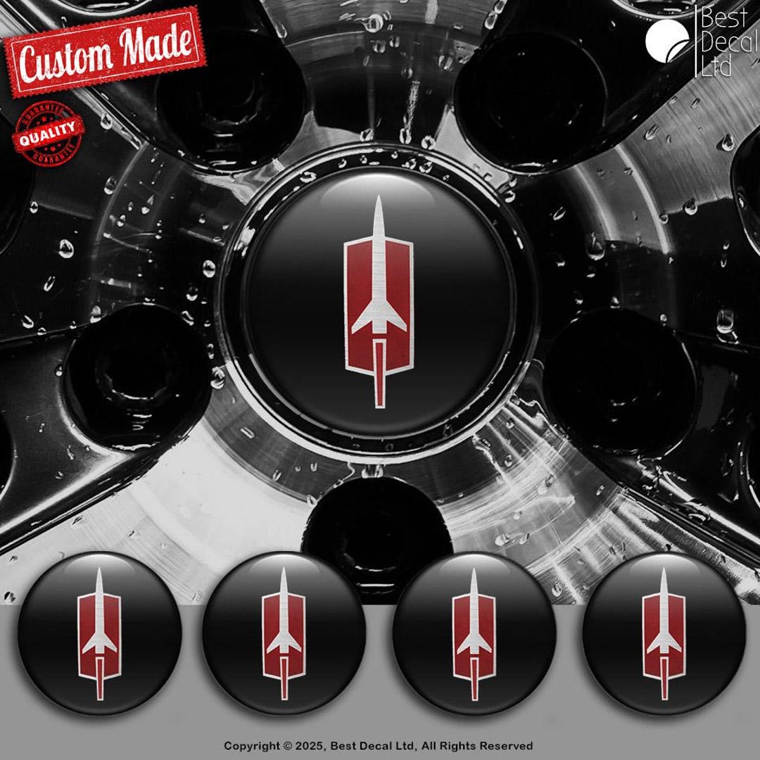 Set of 4 Oldsmobile Center Wheel Cap Stickers Custom Handmade Decals ...