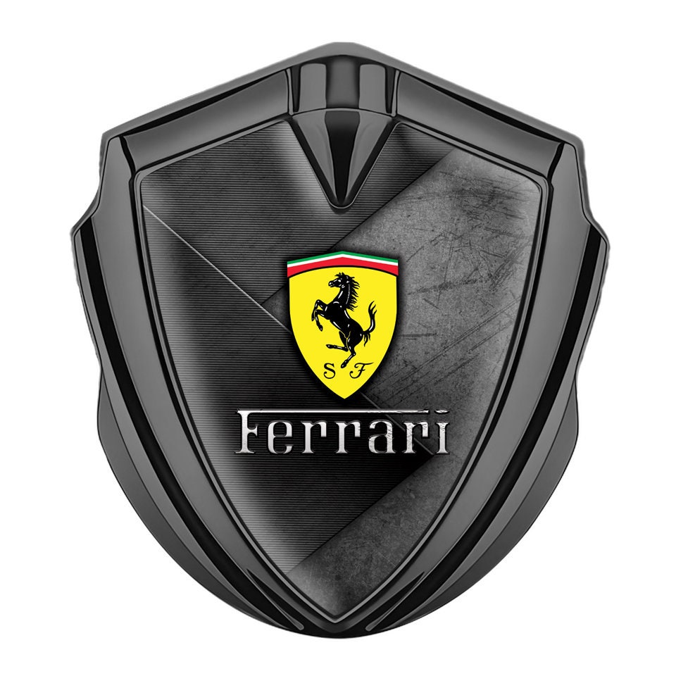 Ferrari Emblem Side Badge Logo Premium Quality Handmade Metal Fender ...