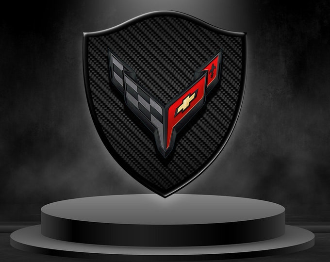 Corvette Sticker | Glossy Vinyl Decal | Logo Emblem | Large & Small ...