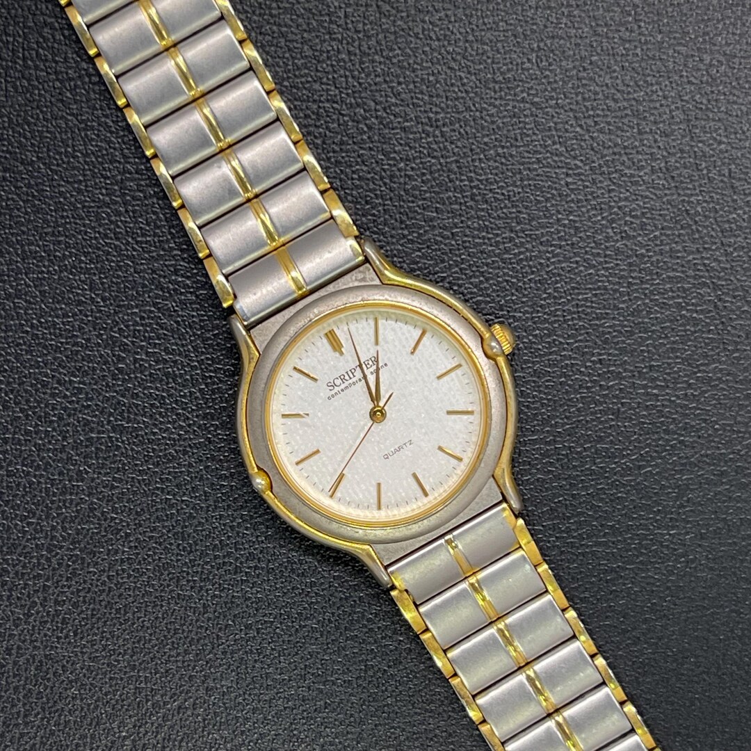 Rare Vintage 80's Japanese Model J-axis Scripter Watch – Two-tone Dress ...