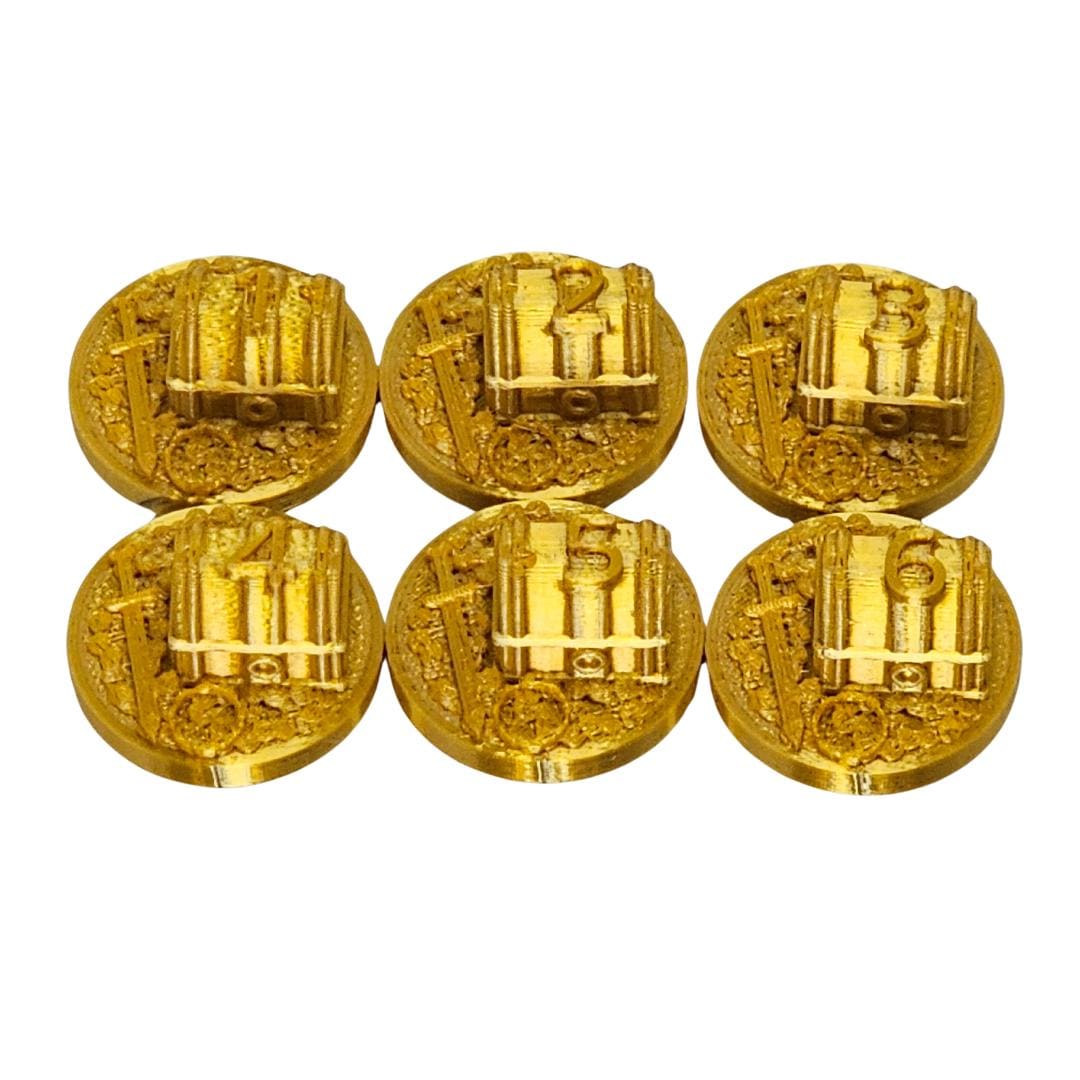 Numbered Treasure Tokens - Etsy