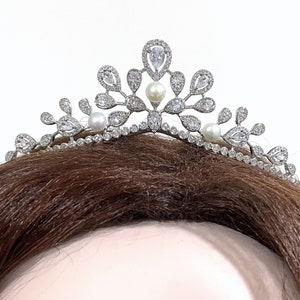 Peacock Wedding Regency Tiara, Teardrop Bridal Tiara, Art Nouveau ...