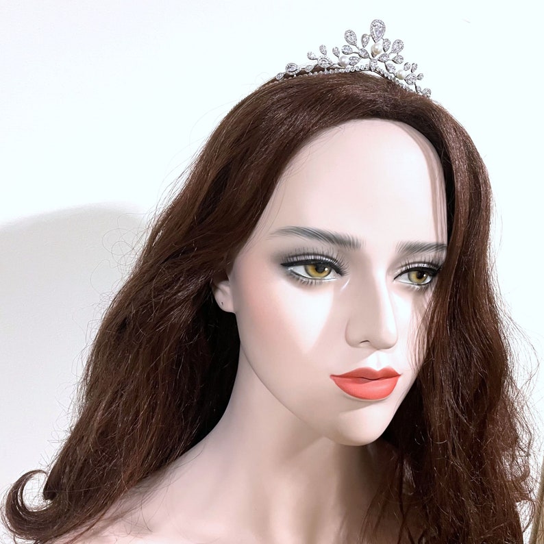 Peacock Wedding Regency Tiara, Teardrop Bridal Tiara, Art Nouveau ...