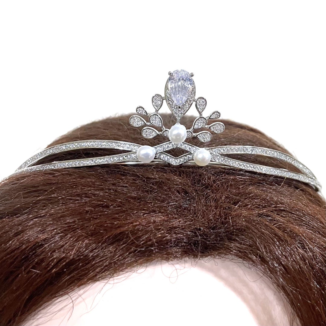 Peacock Bridal Tiara, Art Nouveau Wedding Tiara, Teardrop Bridal Crown ...