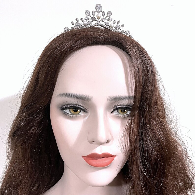 Peacock Wedding Regency Tiara, Teardrop Bridal Tiara, Art Nouveau ...