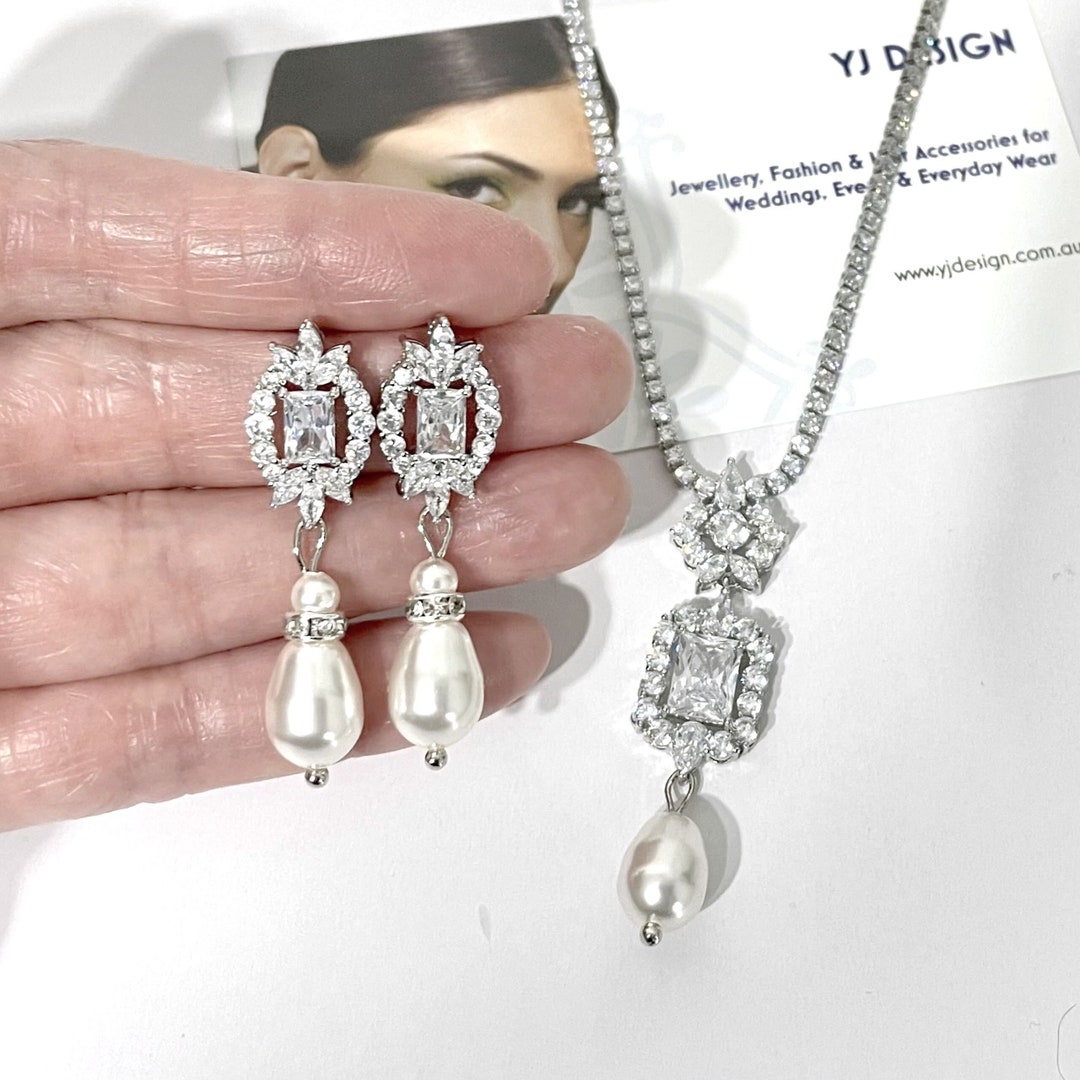 Regency Bridal Jewelry Set, Vintage Style Victorian Wedding Necklace ...