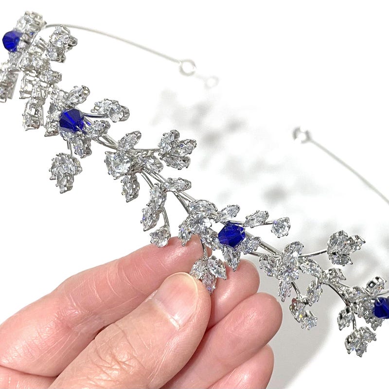 Blue Tiara - Etsy