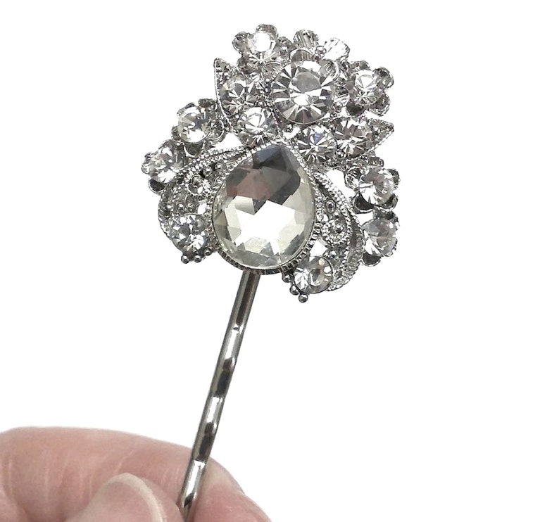 Art Deco Hair Pin, Crystal Bridal Hair Jewelry, Boho Wedding Bridal ...