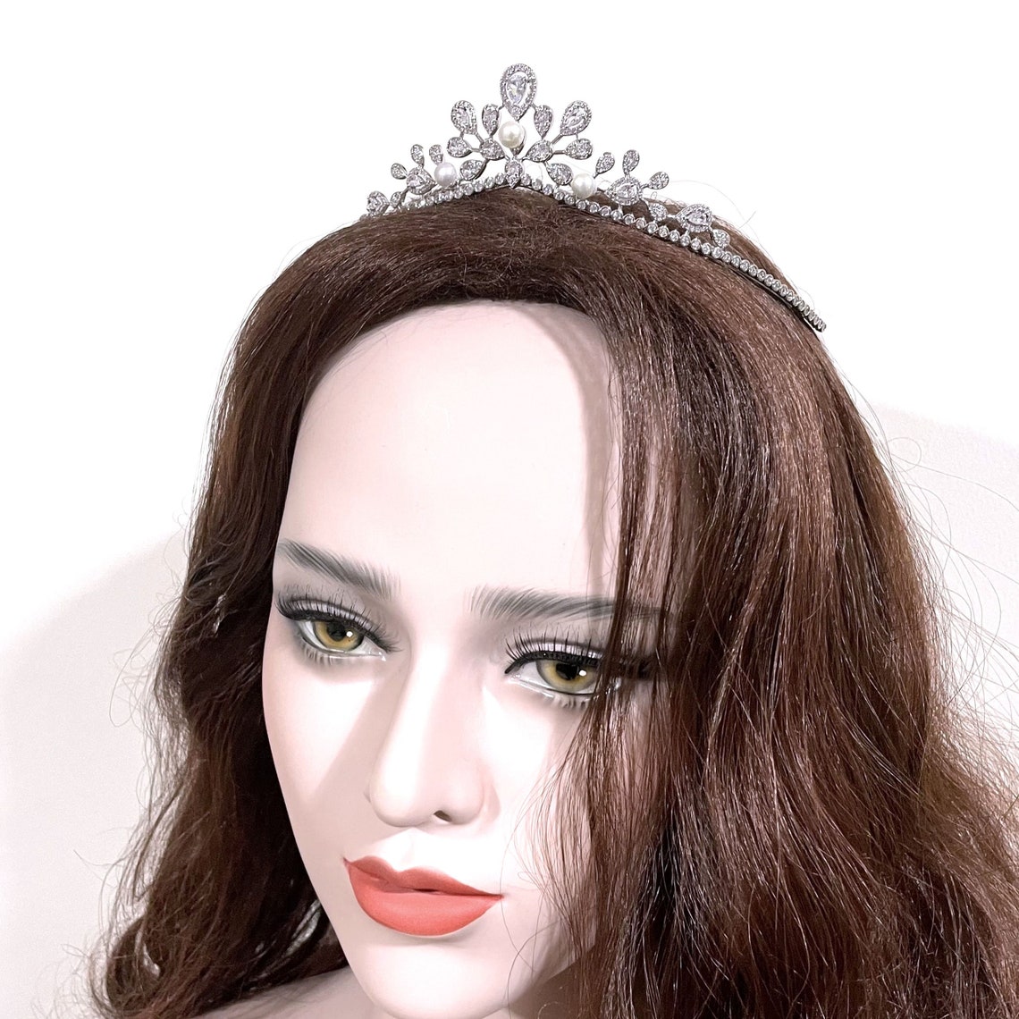 Peacock Wedding Regency Tiara Teardrop Bridal Tiara Art - Etsy