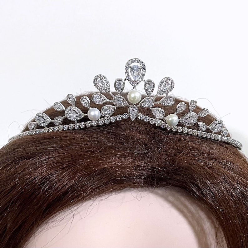 Peacock Wedding Regency Tiara, Teardrop Bridal Tiara, Art Nouveau ...