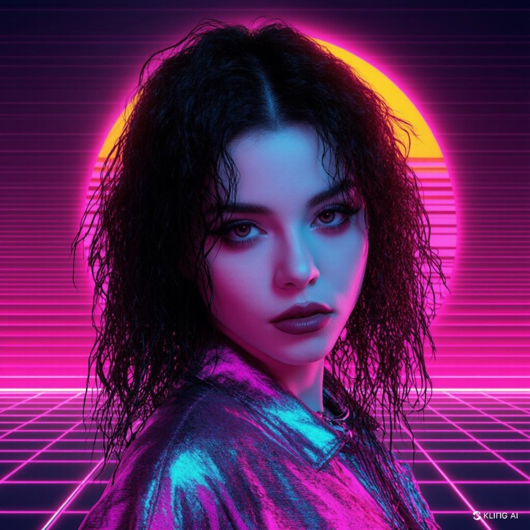 Charli XCX Brat X 80s Neon Aesthetic Album Cover | Retro Pop Art Print ...