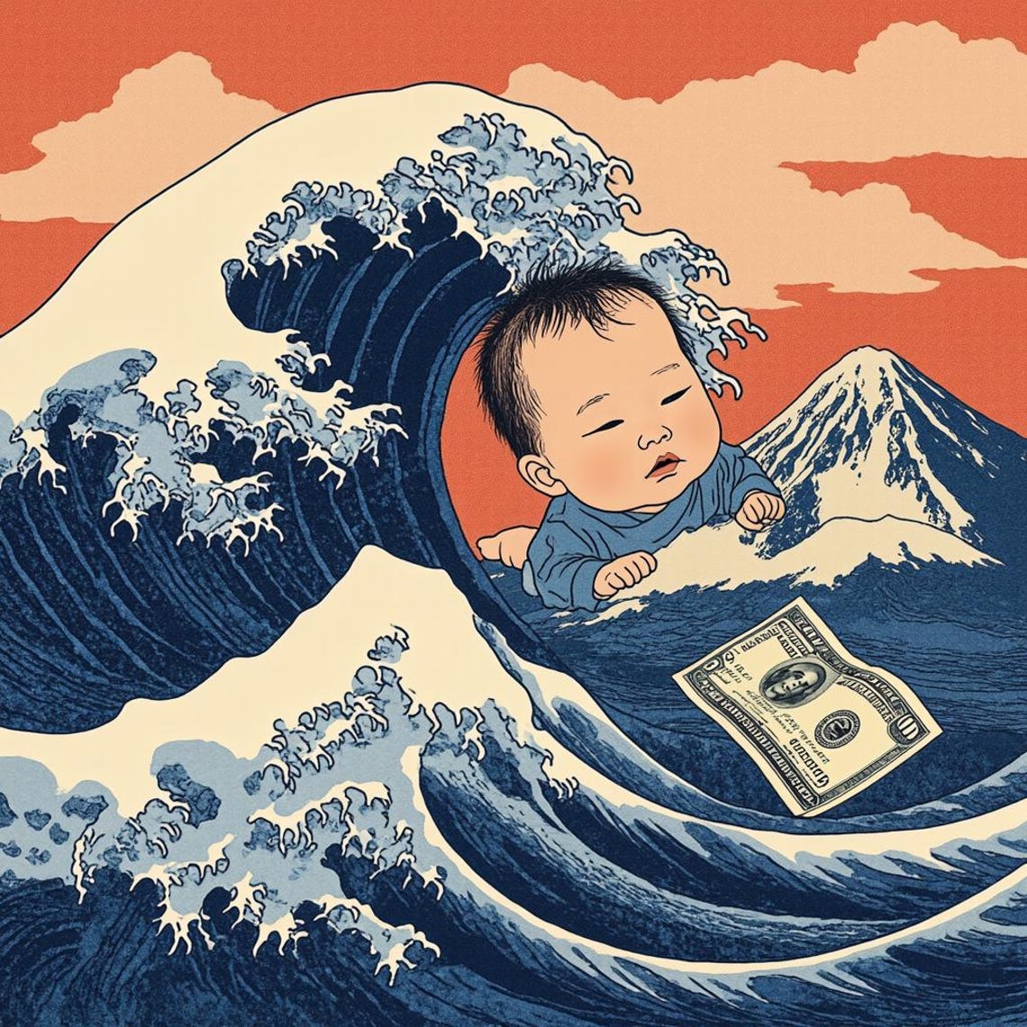 Nirvana Nevermind X Hokusai Great Wave Ukiyo-e Digital Art Print ...