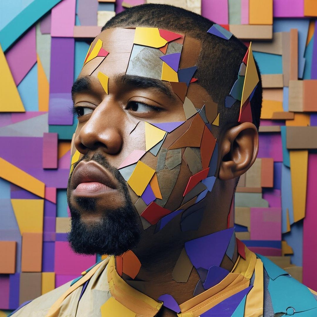 Kanye West My Beautiful Dark Twisted Fantasy X Cubism Art Print ...