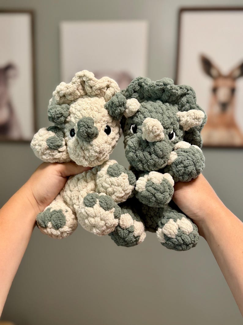 Crochet Dinosaur Stuffie: Handmade, Baby Shower Gift, Christmas Gift ...