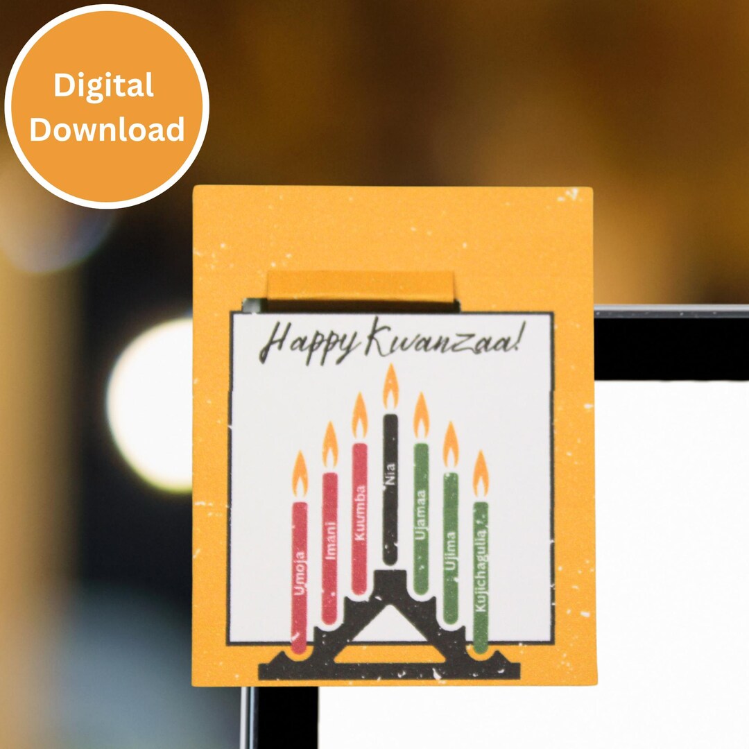 Printable Kwanzaa Greeting Cards, African Celebration Cards PDF ...