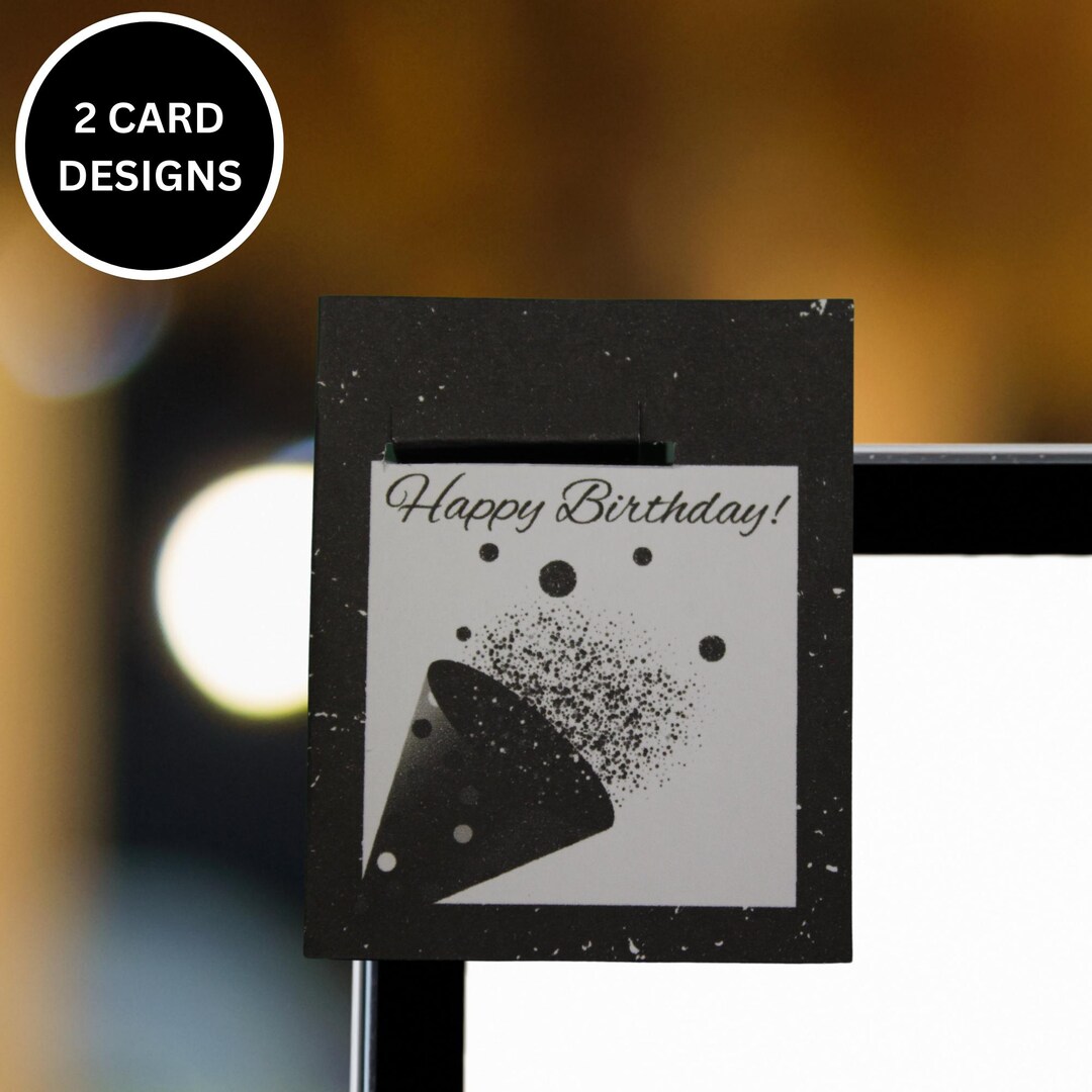 Printable Birthday Card Template, Customizable Note (digital Download ...