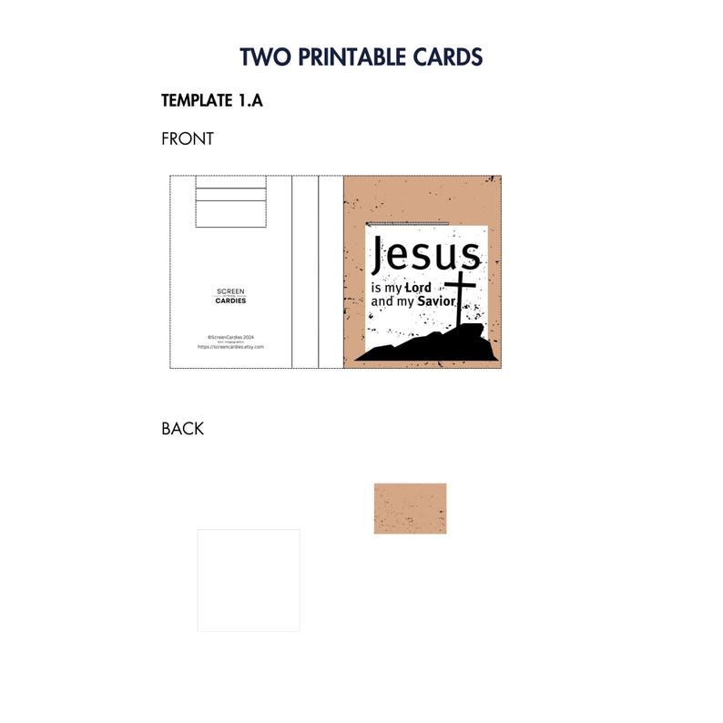 Printable Christian Card Template, Faith Scripture, DIY Greeting ...