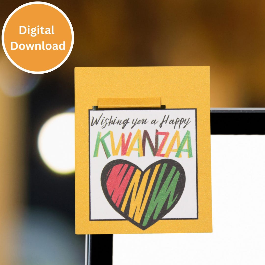 Printable Kwanzaa Greeting Cards, African Celebration Cards PDF ...