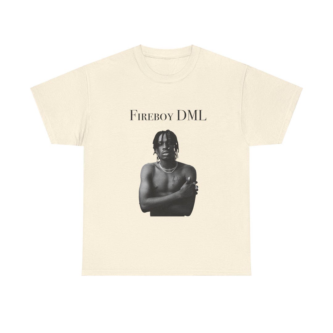 Fireboy DML Shirt, Nigerian Singer Artist Rapper, World Tour Merch ...