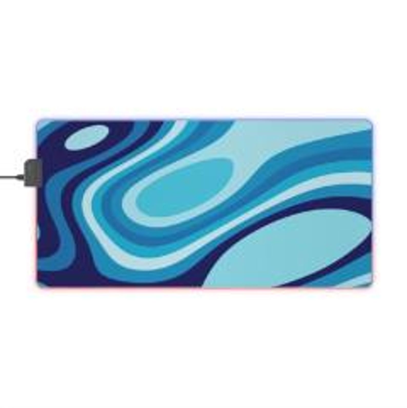 Blue and Black LED Gaming Mouse Pad - Etsy