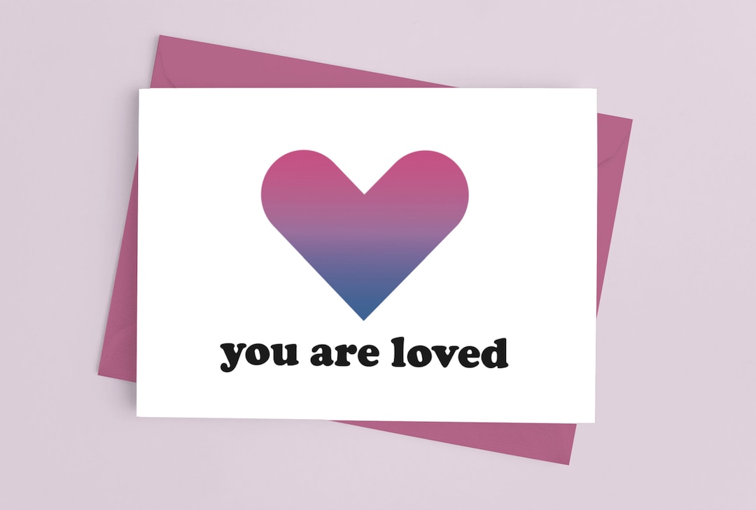 Bisexual Coming Out Support Card Instant Download Printable Bisexual ...