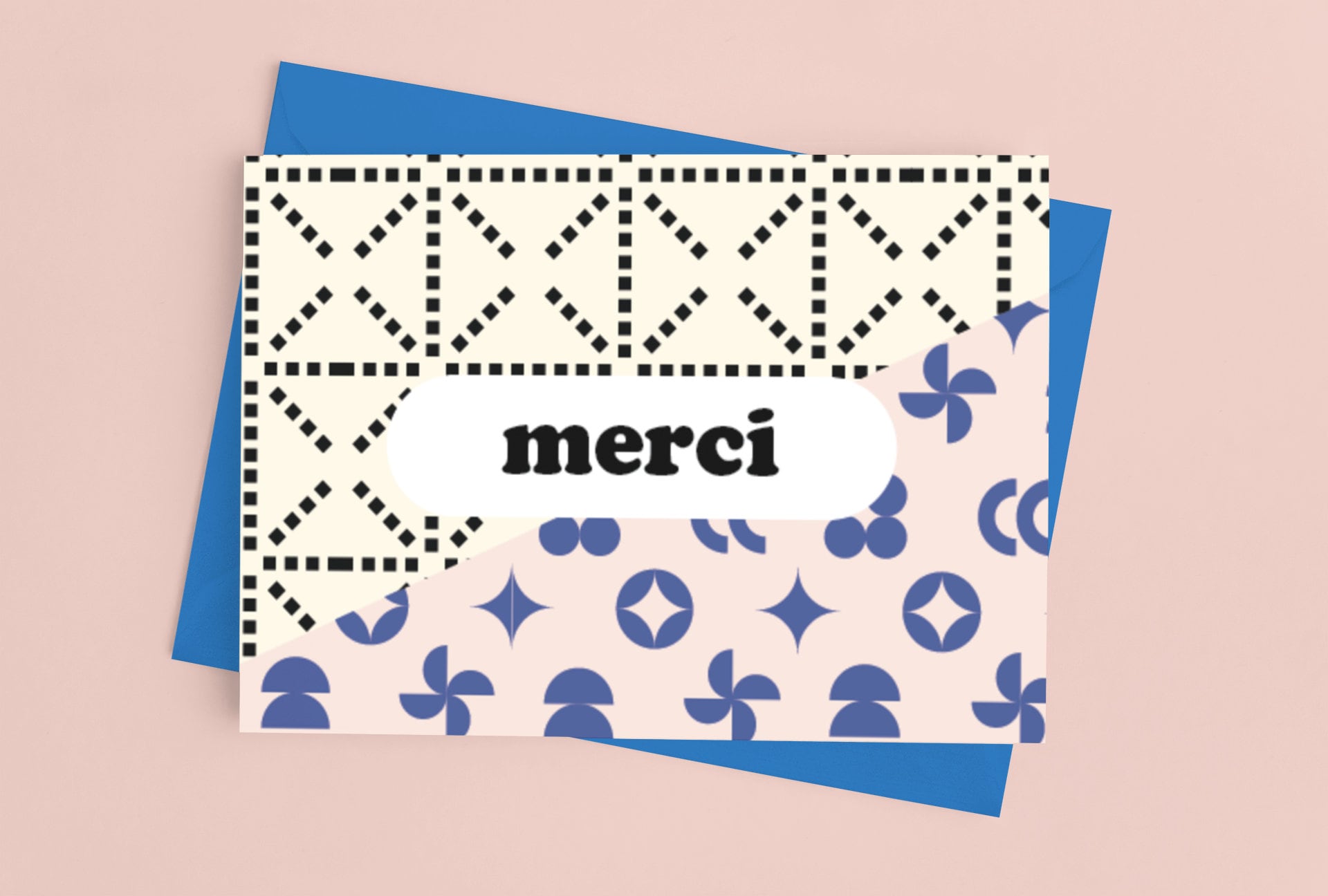 Modern Merci Thank You Card | Printable French Thank You Card | 5x7 ...