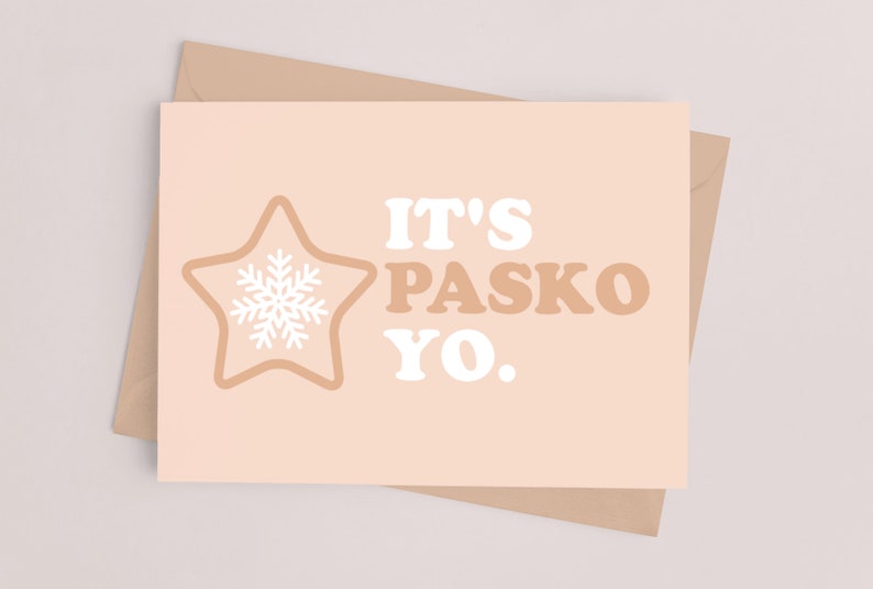 Tagalog Christmas Card Modern Filipino Christmas Greeting - Etsy